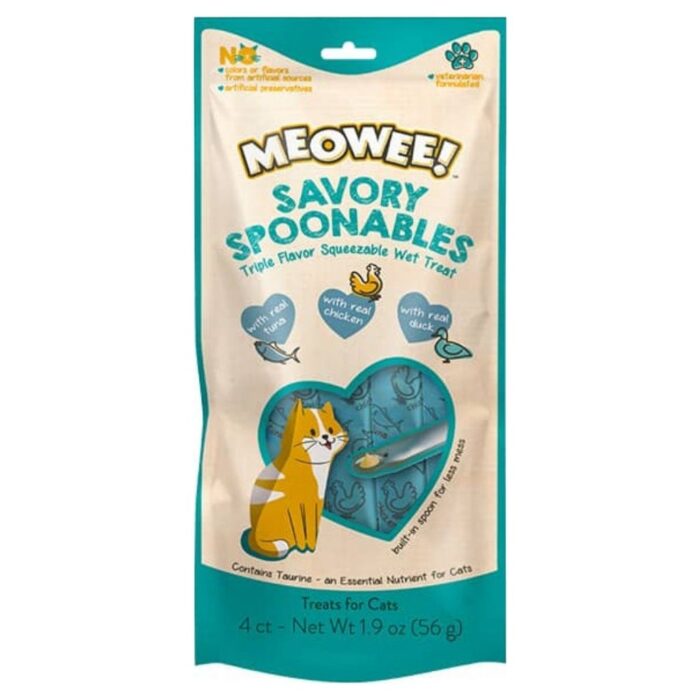 MEOWEE! triple proteina de pollo-atun y pato 4 sachet - Wolly